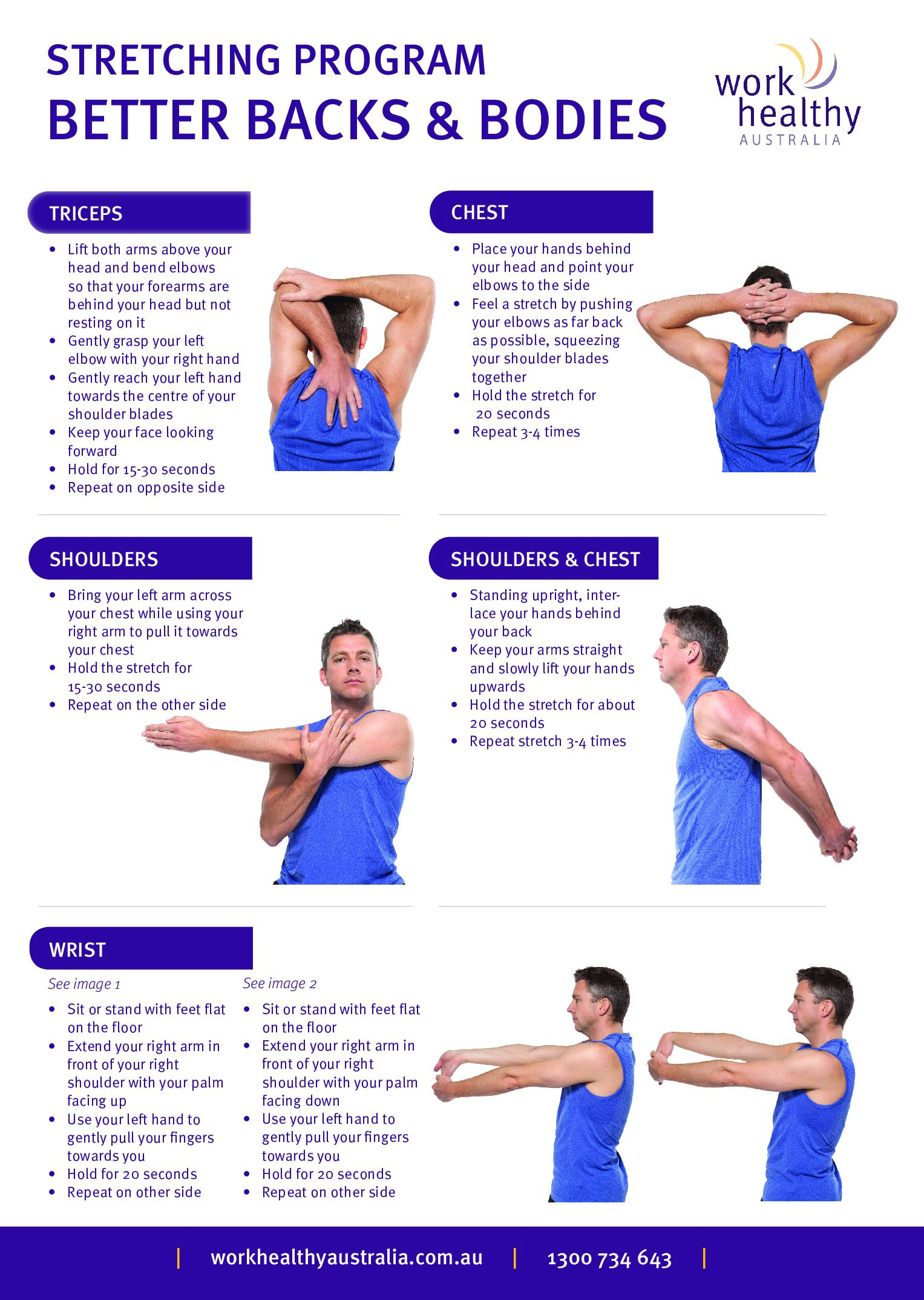 Stretching Upper Body Work Healthy Australia